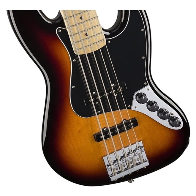 CONTRABAIXO 5C FENDER DELUXE ACTIVE JAZZ BASS V MN 300 - 3 COLOR SUNBURST - CONTRABAIXO 5C ...